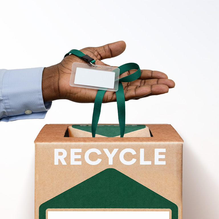 Recycle name tags and lanyards | ScienceCycle Zero Waste Box™