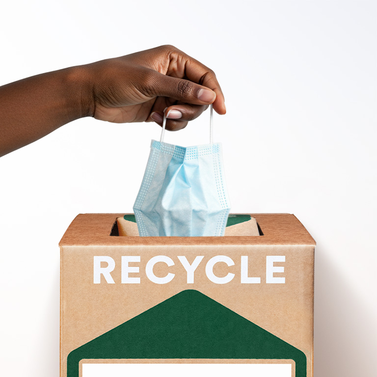 Recycle disposable masks | ClinicCycle Zero Waste Box™