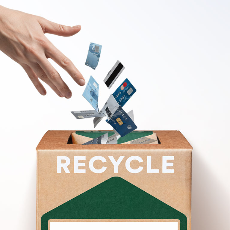 Recycle plastic cards | BankCycle Zero Waste Box™ by TerraCycle