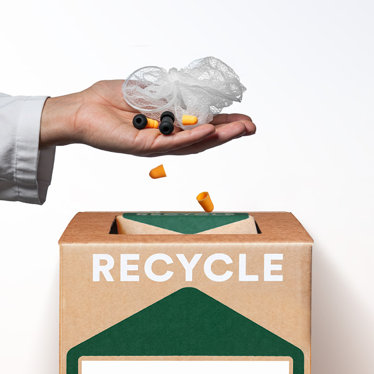 Recycle ear plugs, hair and beard nets | SpecsCycle Zero Waste Box™ by ...