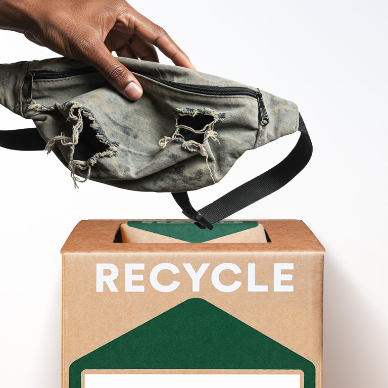 Recycle Backpacks and Knapsacks with Zero Waste Box